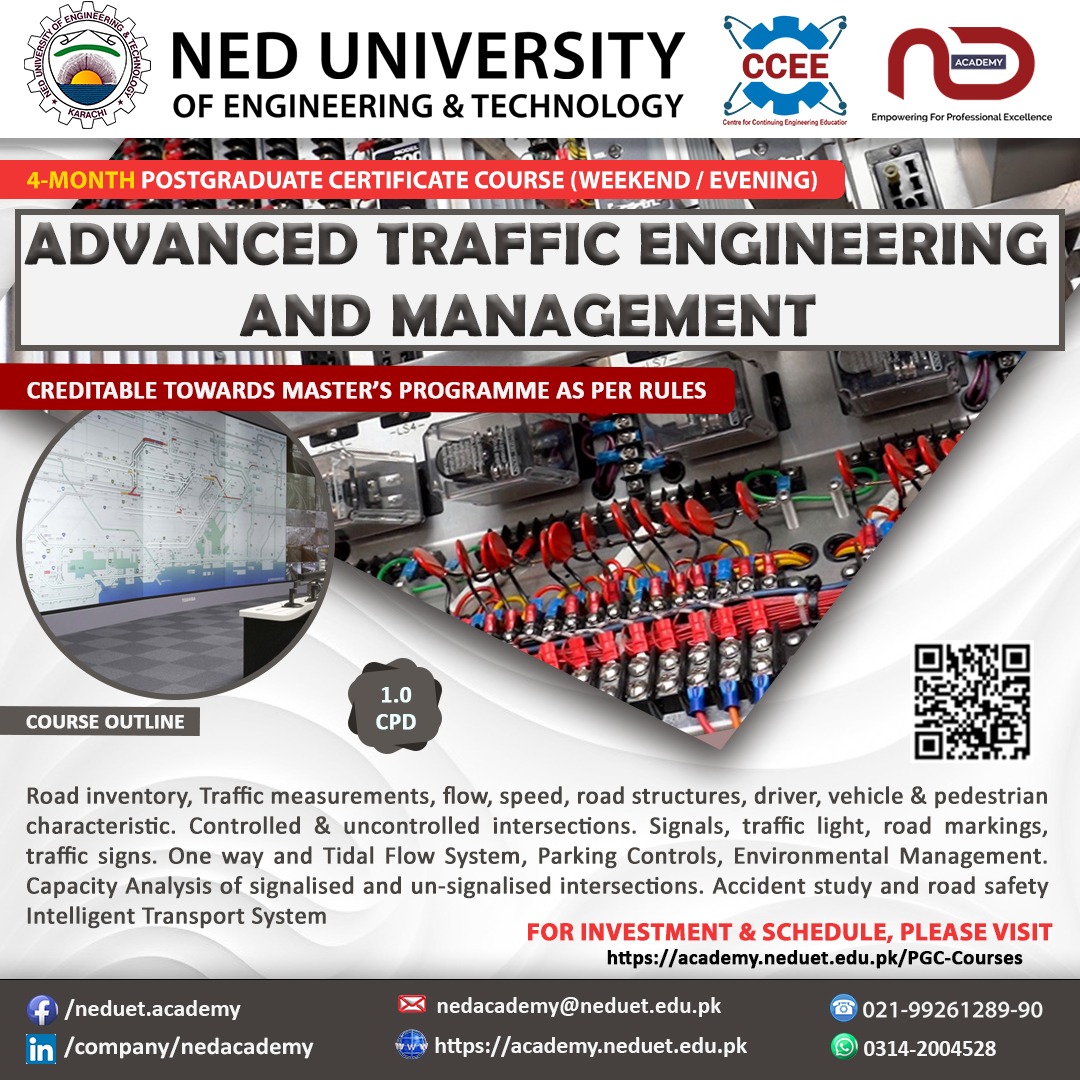 List of Courses | NED Academy - CCEE | CMPP | PTMC